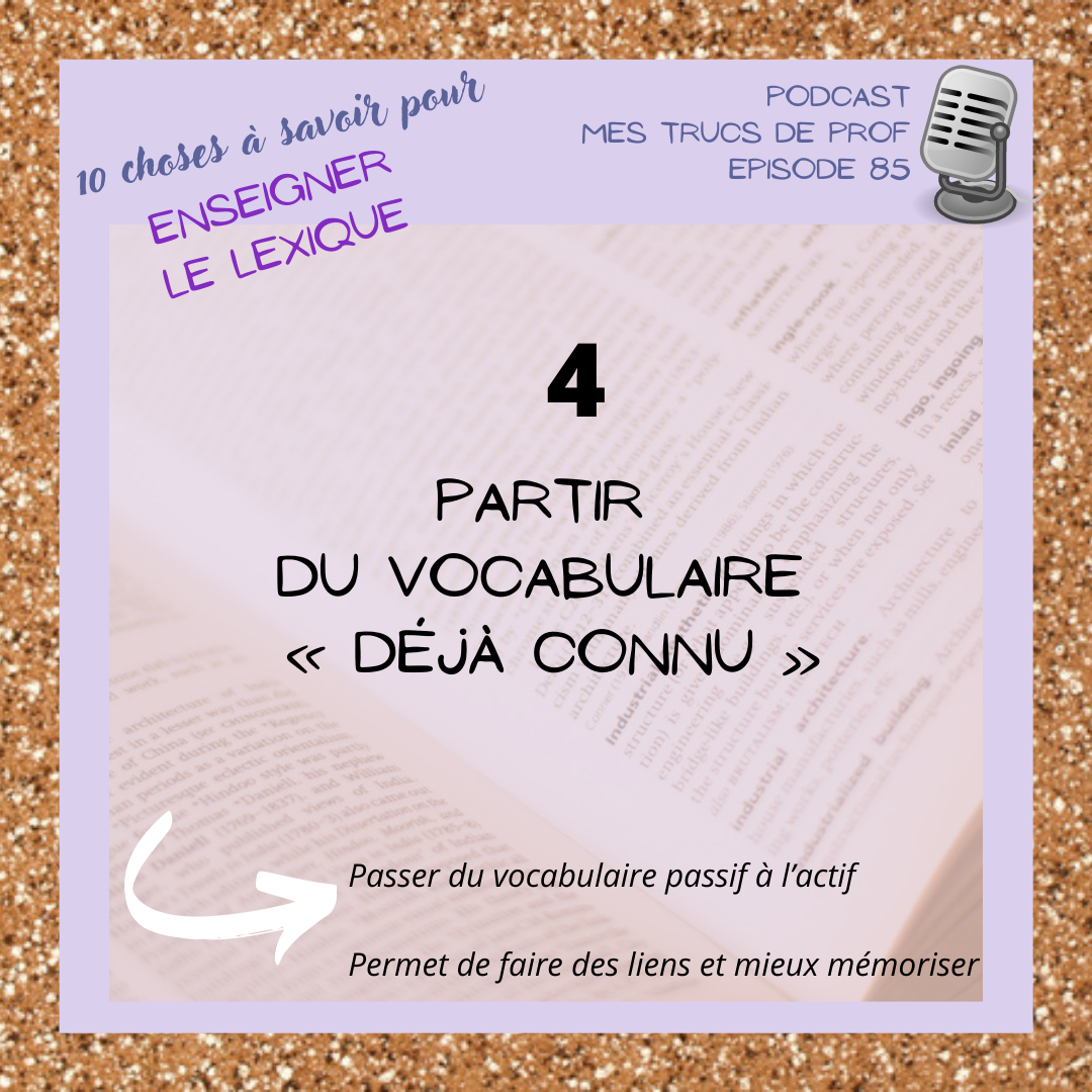 Ep. 85 : Enseigner le lexique - Mes trucs de prof